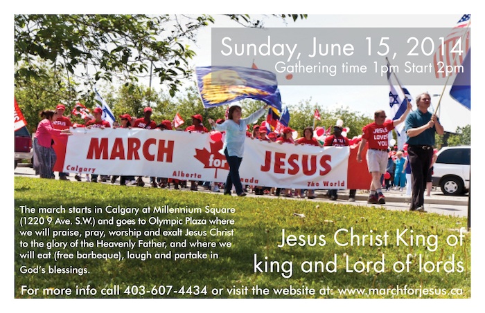 Poster for “March for Jesus 2014 – Street Church