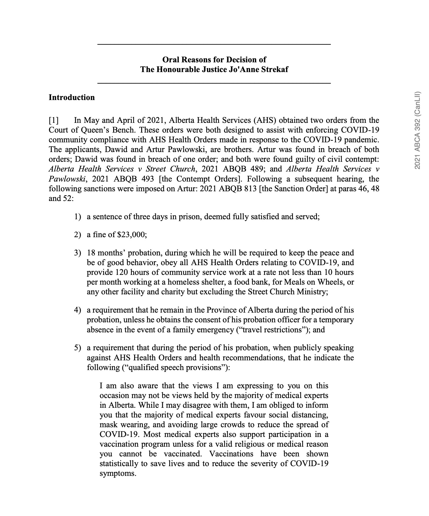 Canadian judge stays compelled speech order issued against pastor ...