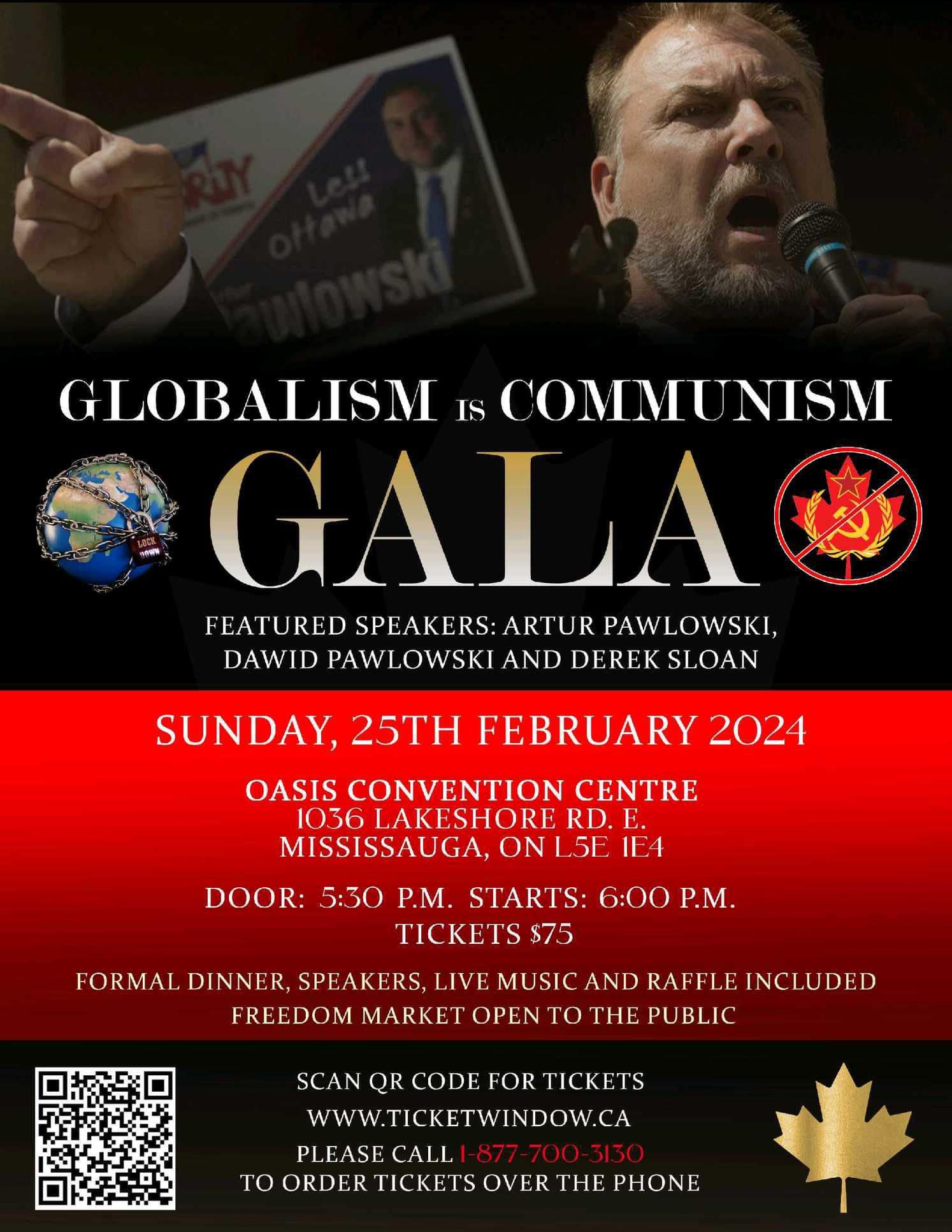Globalism is Communism Gala in Mississauga! – Street Church